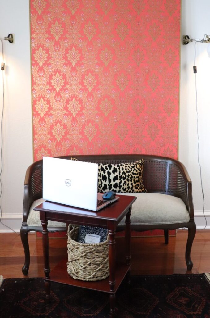 Make A Double Sided Zoom Youtube Background For Under $15 - Decor To Adore