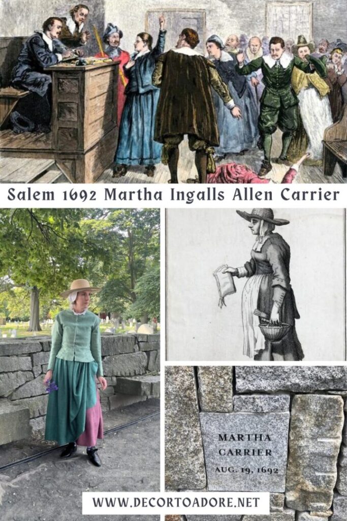 Salem 1692 Martha Ingalls Allen Carrier - Decor To Adore