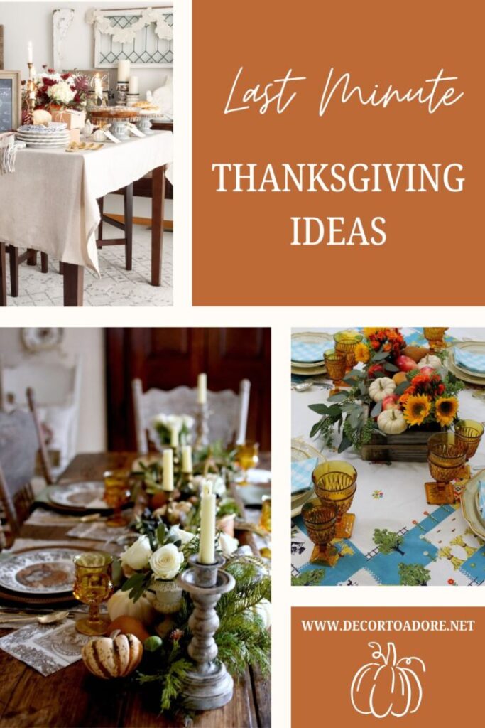 Last Minute Thanksgiving Ideas - Decor To Adore